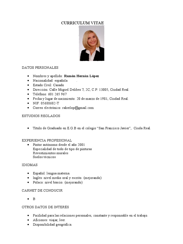 CURRICULUM VITAE Ramón | PDF