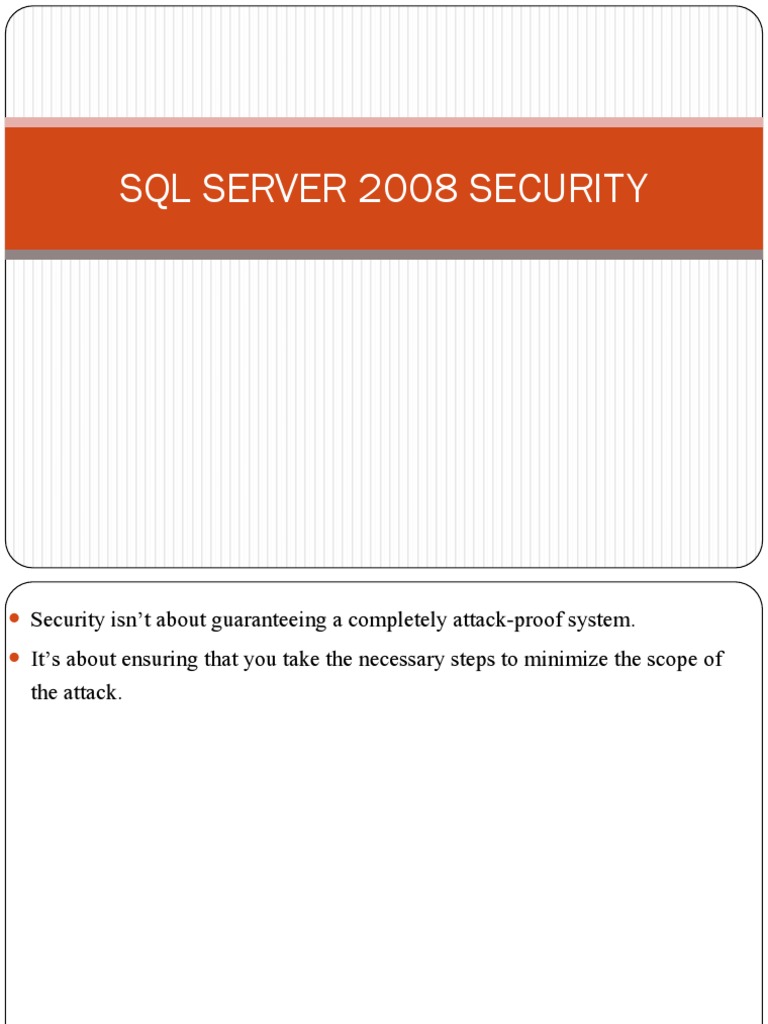 Sql Server Security Pdf