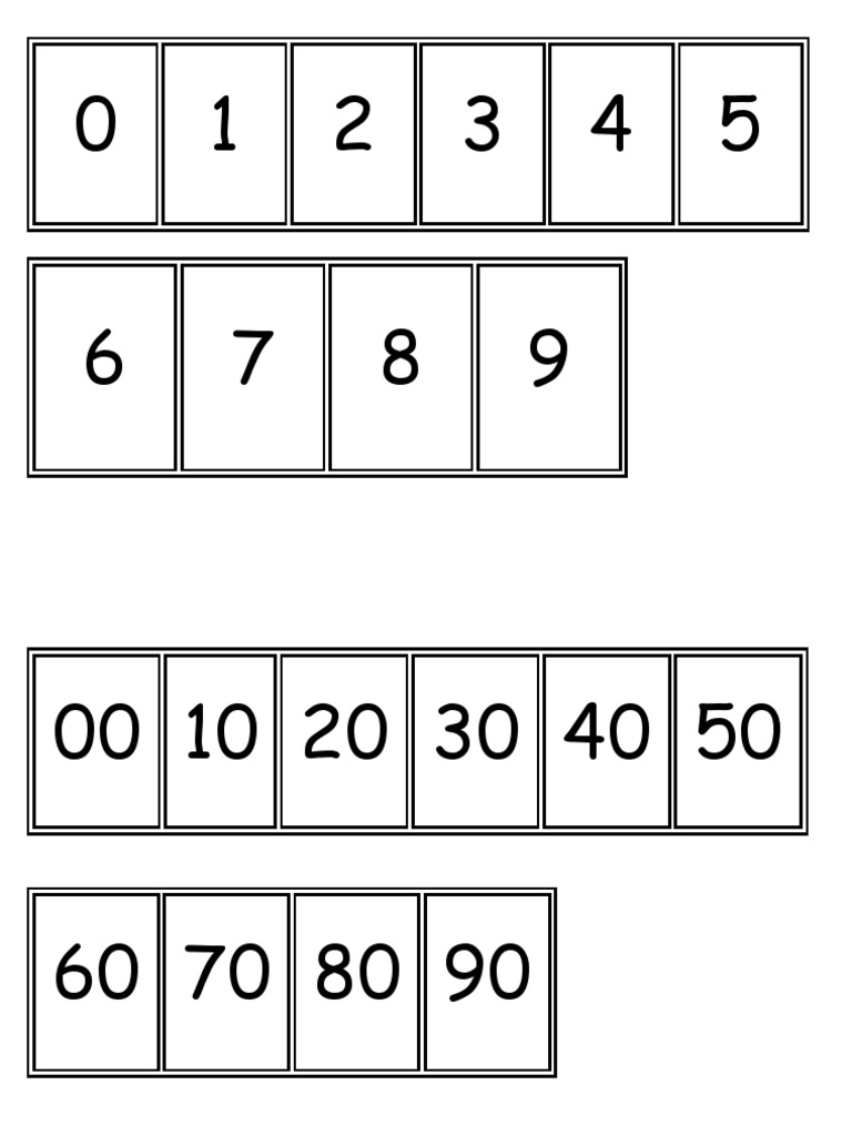 Tarjetas Valor Posicional | PDF