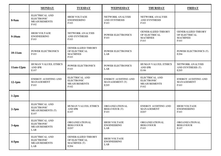 Timetablek Pdf Science Mathematics