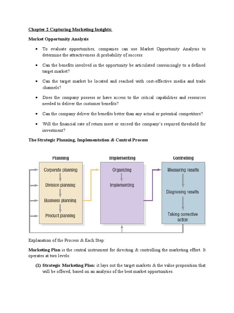 Market Opportunity Analysis Insights | PDF | Strategic Management ...