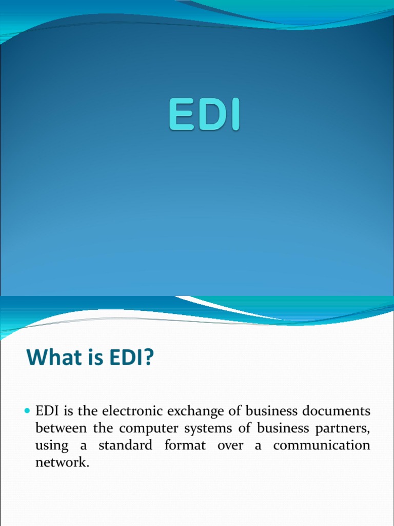 Electronic Data Interchange | PDF | Electronic Data Interchange | Computing