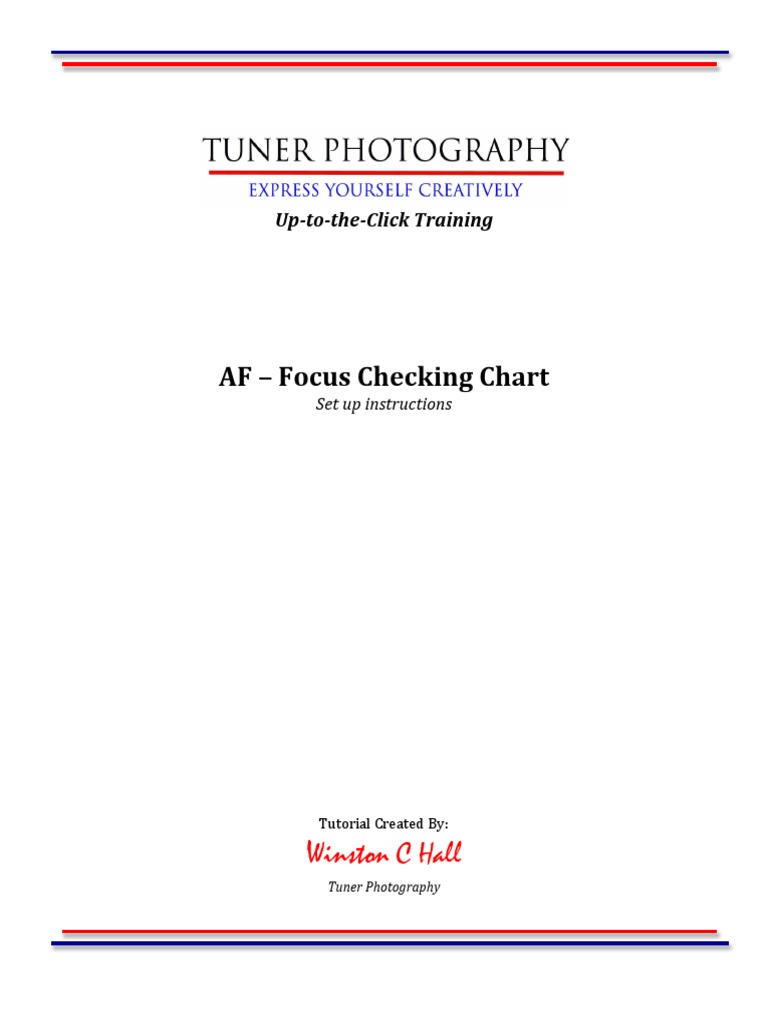 Instructions For Using The AF Fine Tuning Focus Chart | PDF | Shutter ...