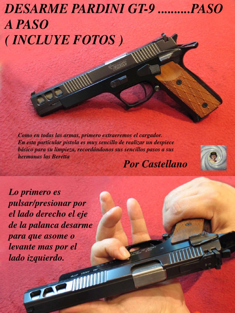 Desarme Pardini Gt-9 .......... Paso A Paso (Incluye Fotos) | PDF