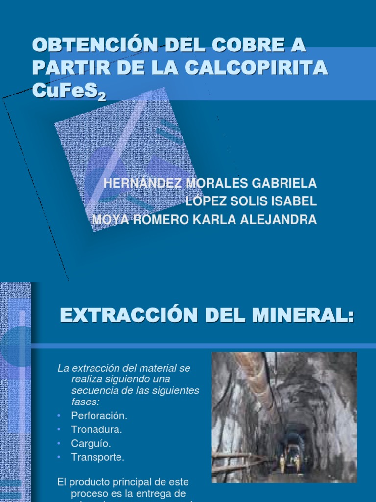 Presentacion Del Cobre | PDF | Cobre | Sustancias químicas