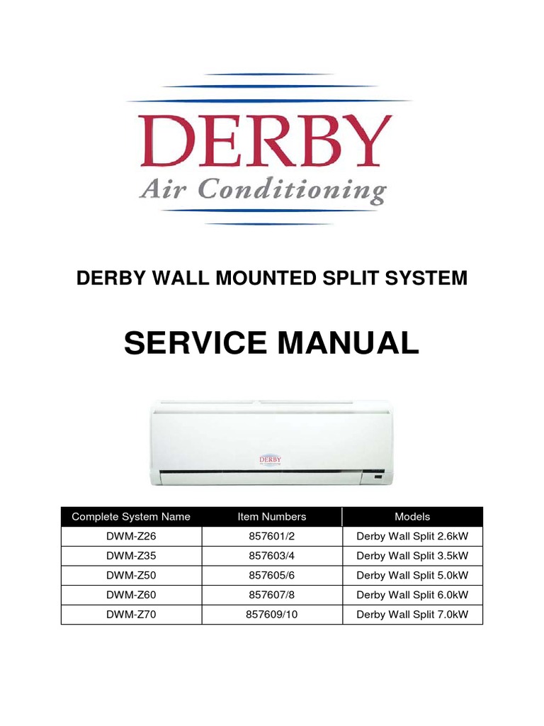 Service Manual - 2010 | PDF | Hvac | Air Conditioning