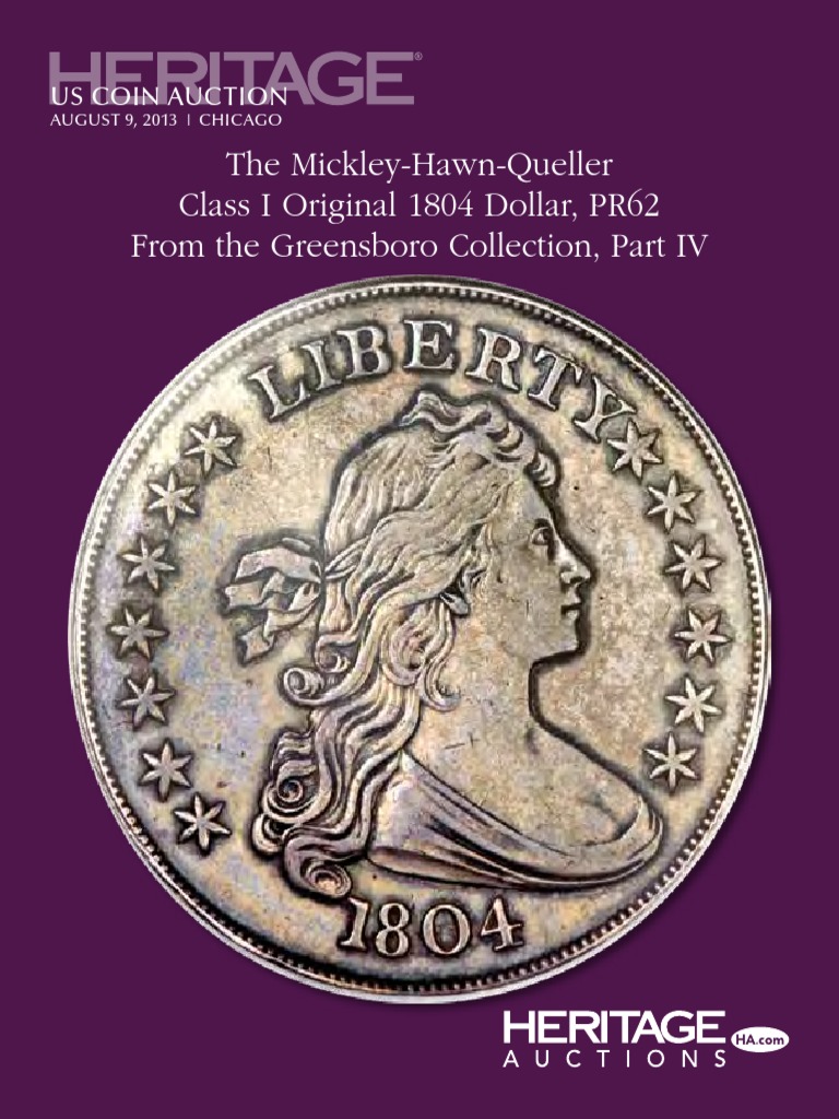 1804 Dollar Description | PDF | Numismatics | Currency