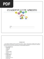 Cuadernillo Apresto | PDF | Lápiz | Educación de la primera infancia