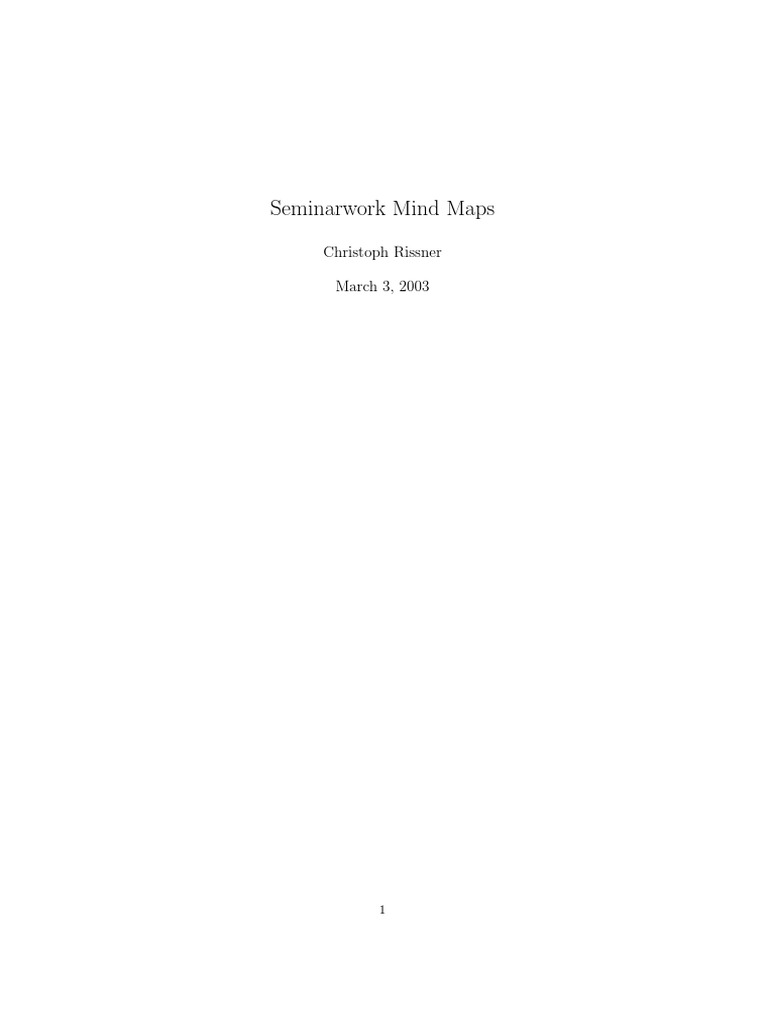 Rissner, Christoph - Seminar - Mind Maps | PDF | Xslt | Xml