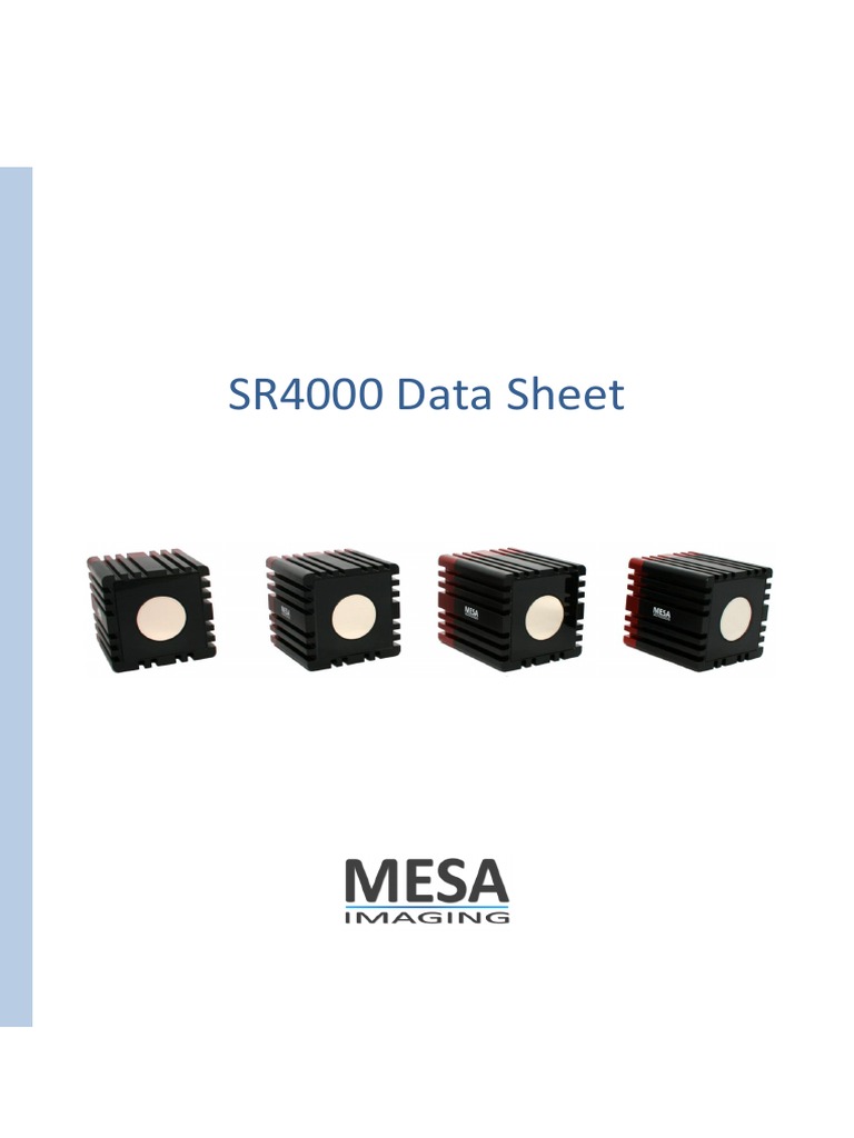 SR4000 Data Sheet | Download Free PDF | Field Of View | Camera