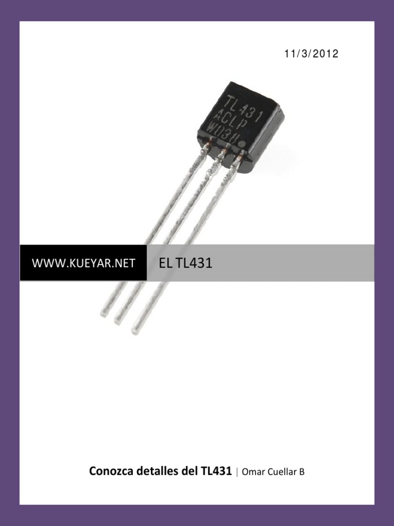 El TL431 | PDF | Transistor | Resistencia Eléctrica y Conductancia
