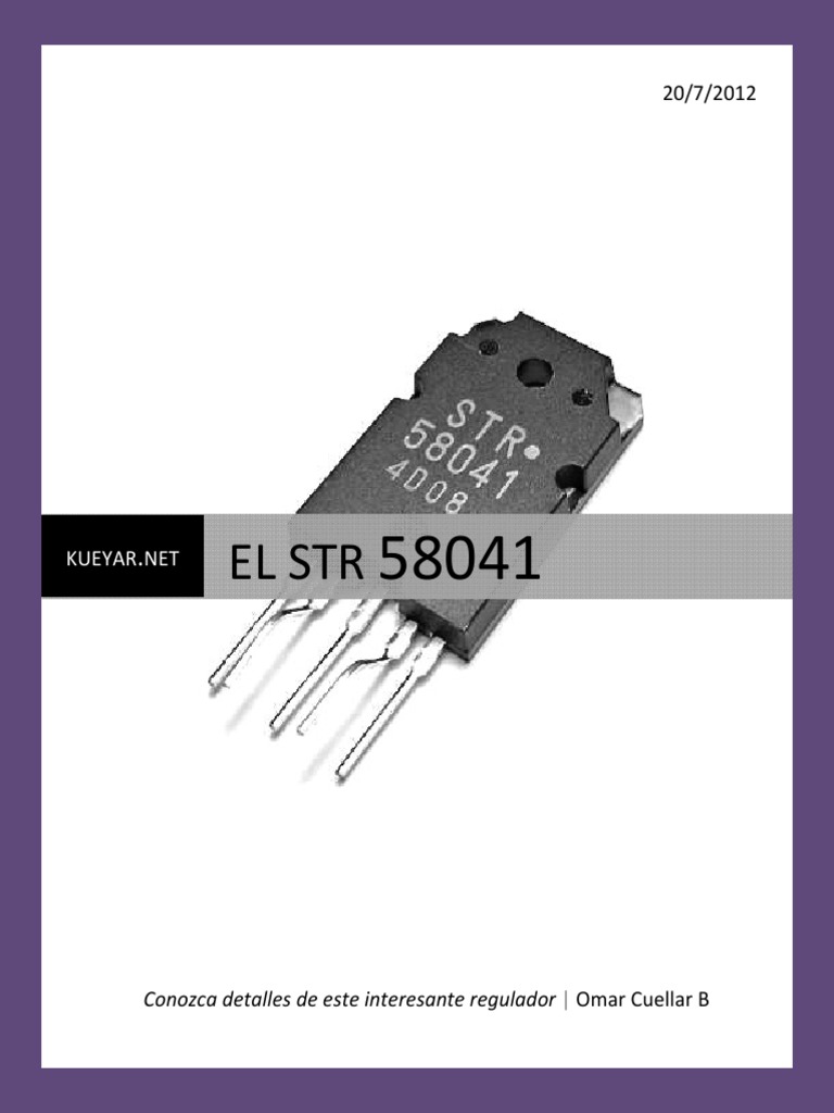 El STR58041 | PDF | Transistor | Diodo