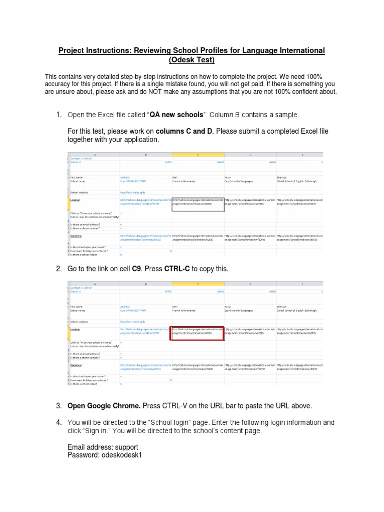 Profile Review Instructions (Odesk Test) | PDF | Fee | Pricing