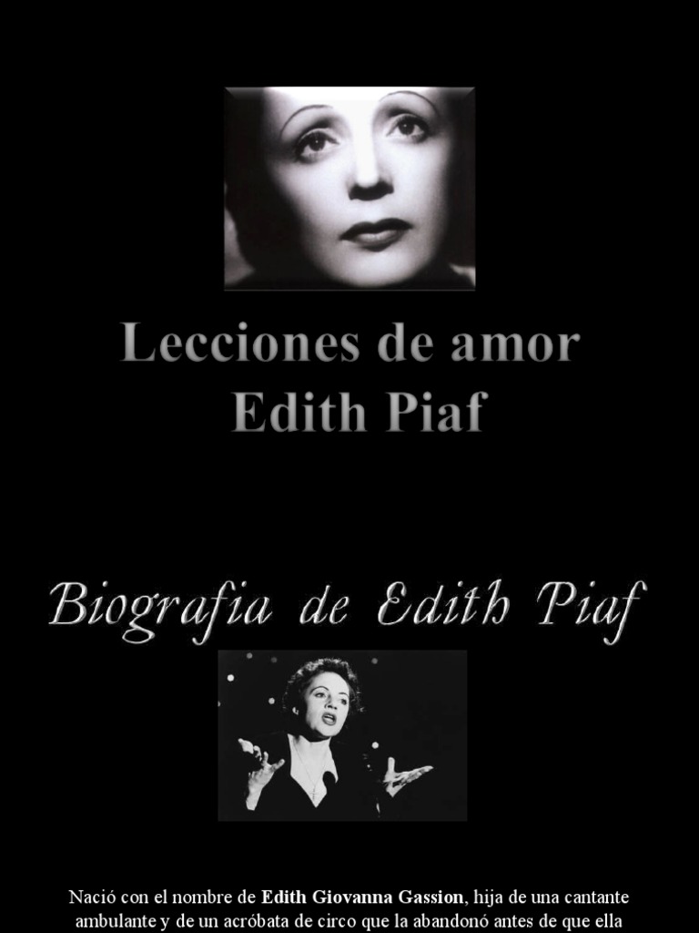 Edith Piaf | PDF