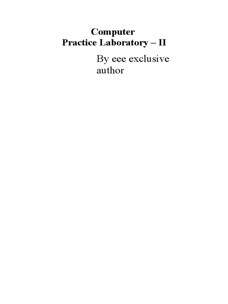 Computer Practice Laboratory 2 | PDF | Unix | Operating System
