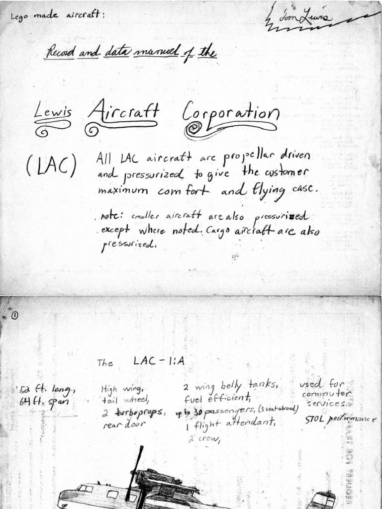 The Lewis Aircraft Corporation (LAC) | PDF | Landing Gear | Spaceflight ...