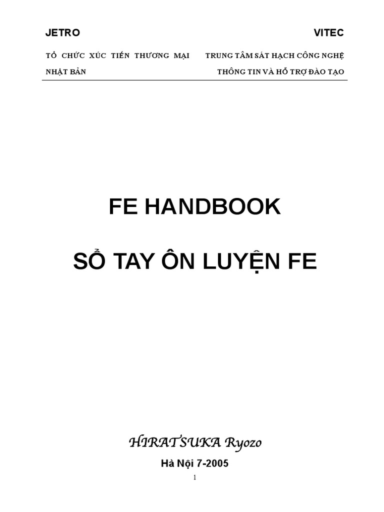FE Handbook | PDF