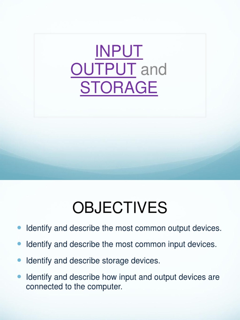 Grade 5 Input Output Devices | PDF | Computer Keyboard | Printer ...