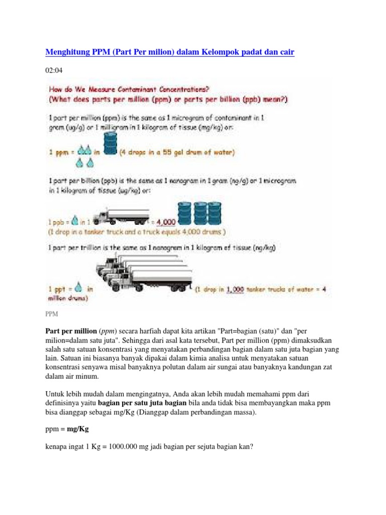 Menghitung PPM | PDF