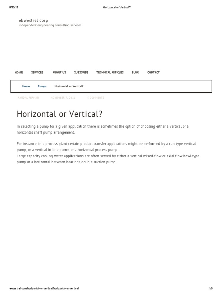Horizontal or Vertical | PDF
