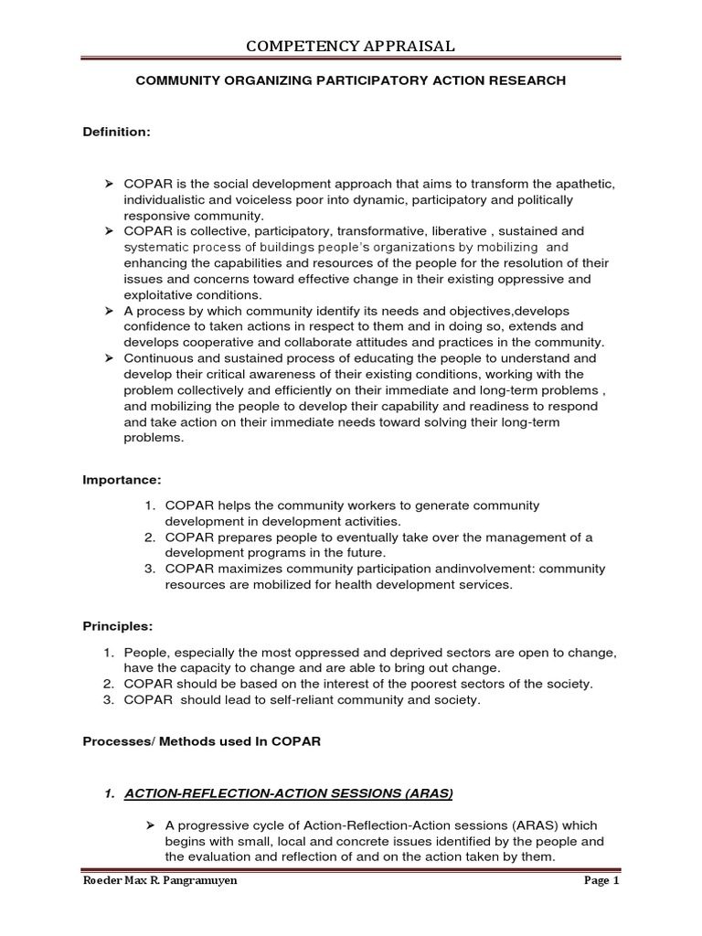 Ca 1 (Copar) | Download Free PDF | Sanitation | Evaluation