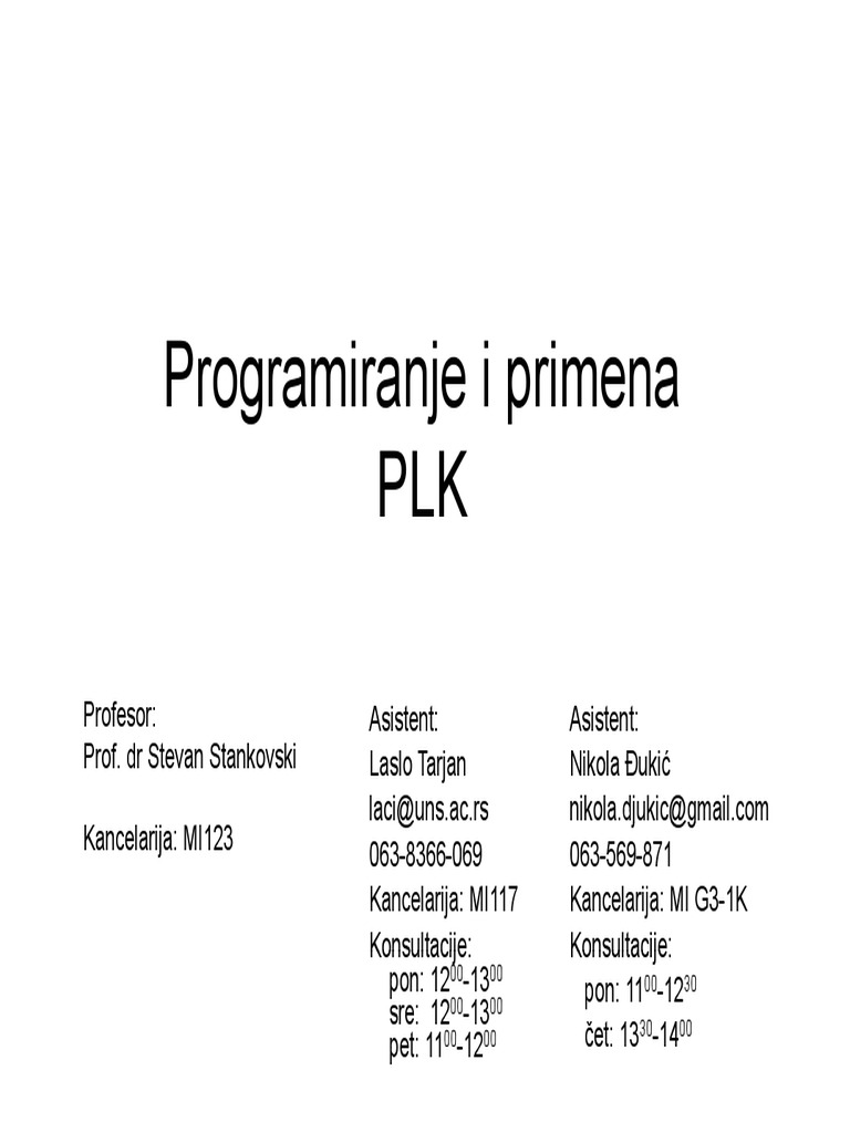 Progamiranje PLC CoDeSys | PDF