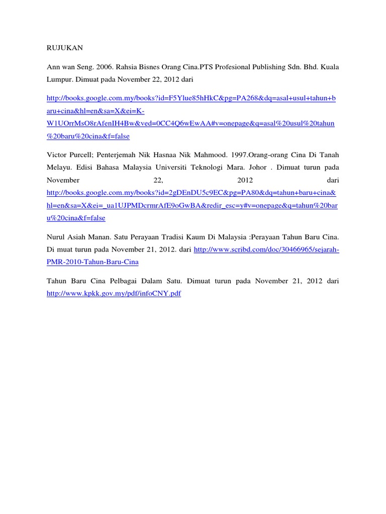 Contoh Rujukan | PDF
