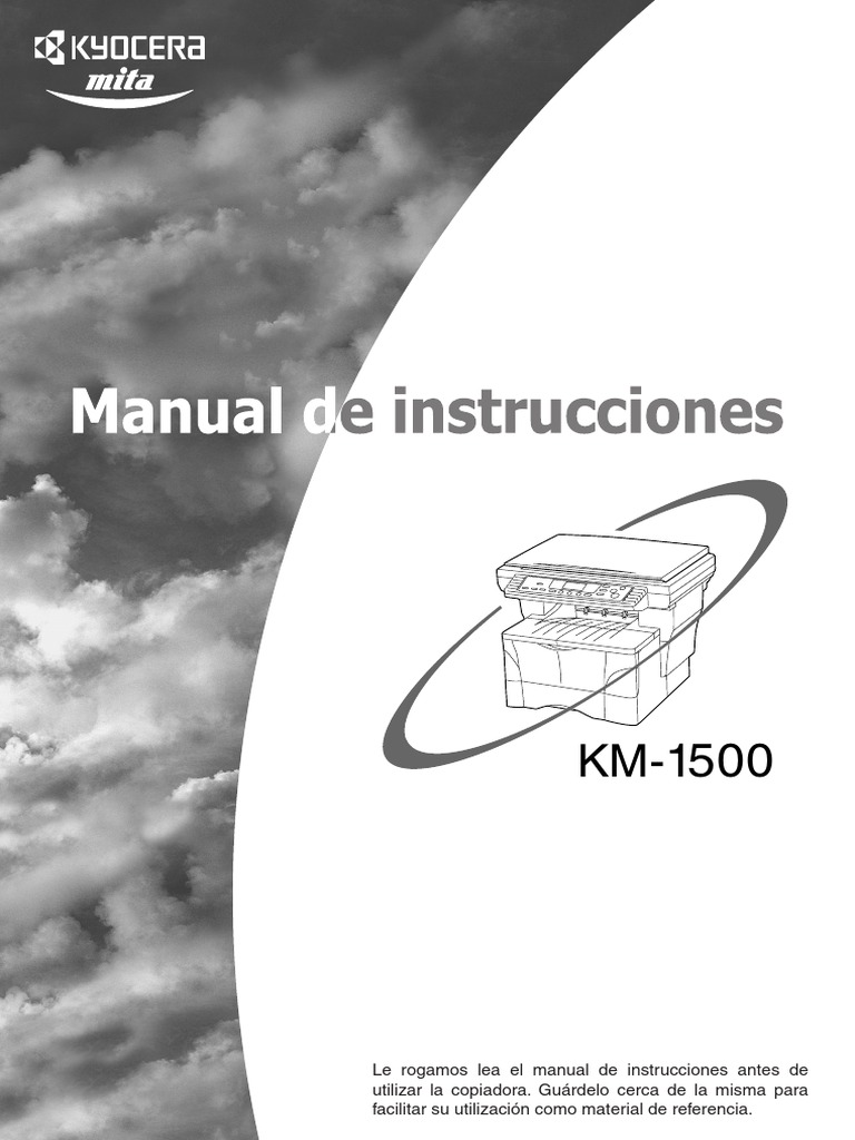 Manual Del Usuario KM-1500 | PDF | Enchufes y tomas de corriente alterna | Papel