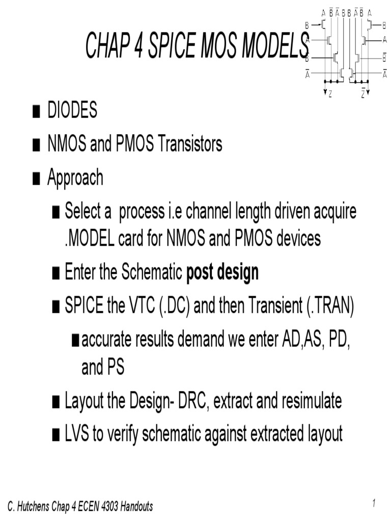 Spice Model | PDF | Mosfet | Spice