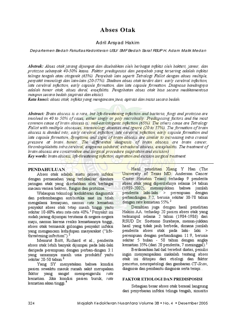 Abses Otak | PDF | Sains & Matematika
