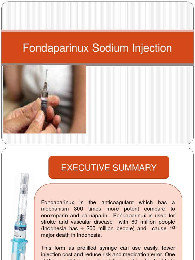 Fondaparinux Sodium Injection2 | Coagulation | Thrombosis | Free 30-day ...