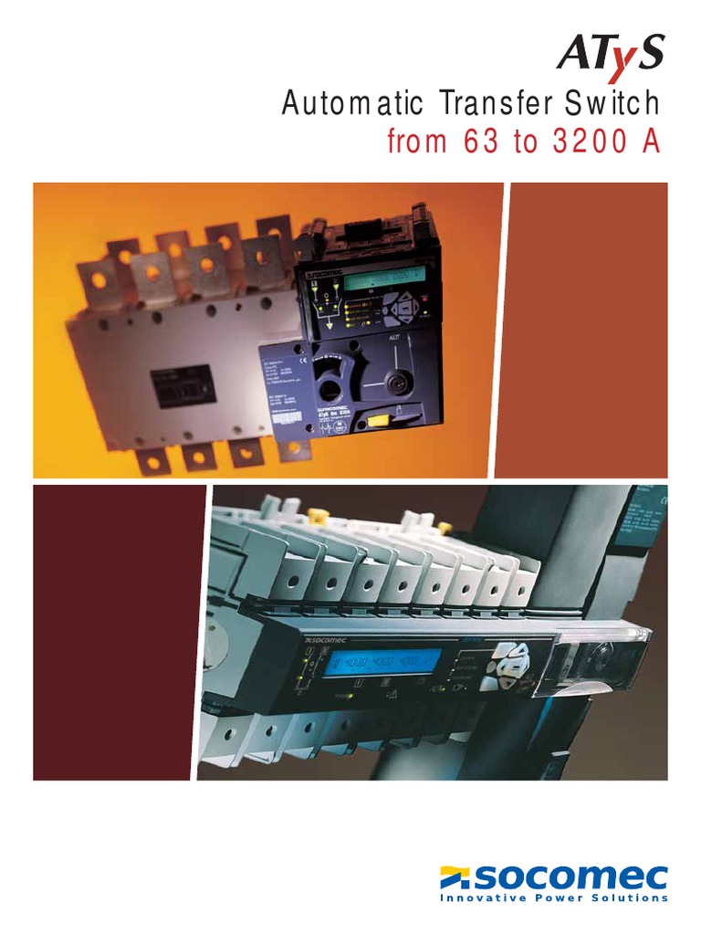 Socomec ATySM Catalog en | PDF | Power Supply | Switch