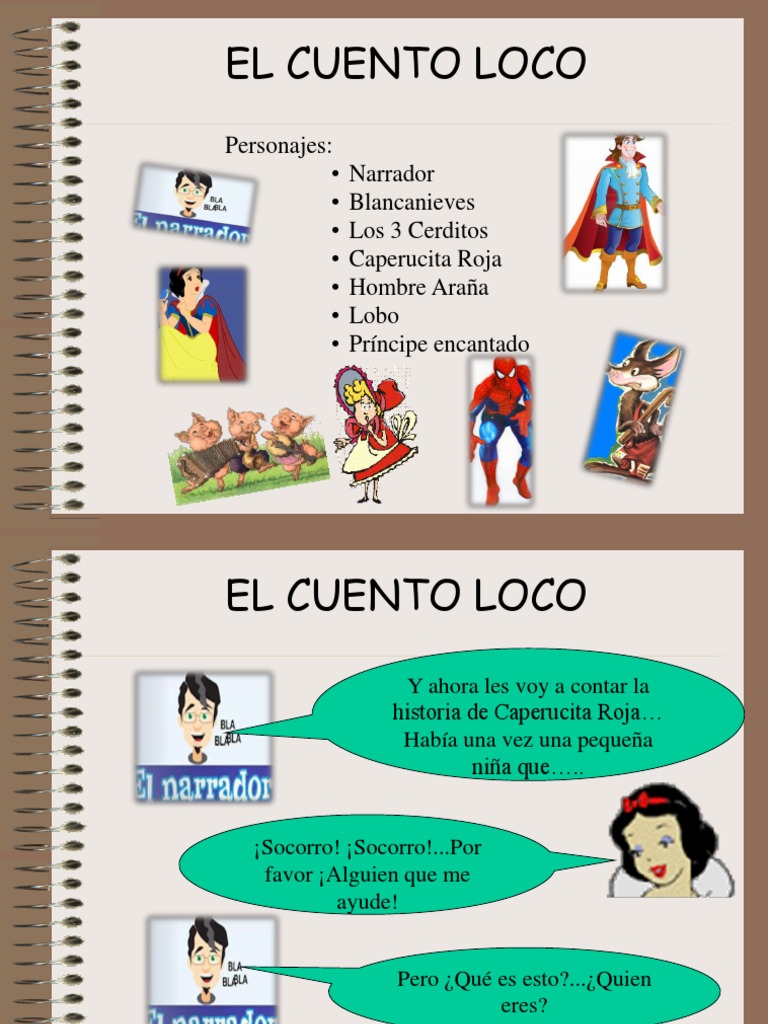 Obra El Cuento Loco | PDF | Blanco como la nieve | Caperucita Roja