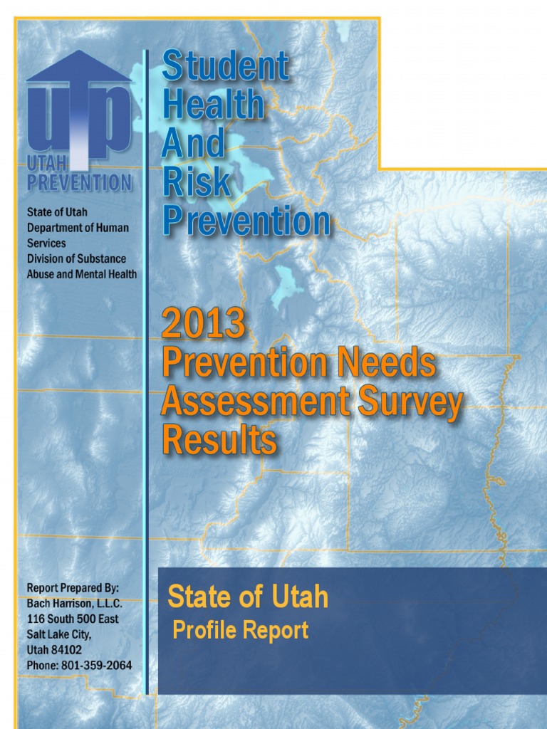 2013 State of Utah Profile Report | PDF | Substance Abuse | Behavioural ...
