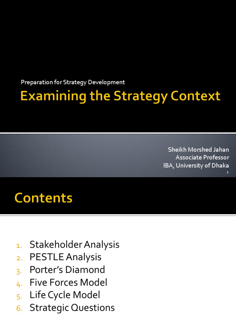 Strategic Analysis - Exploring The Strategy Context | PDF | Stakeholder ...
