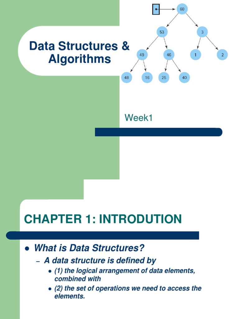 Data Structures And Algorithms Week1 Pdf Subroutine Variable Computer Science