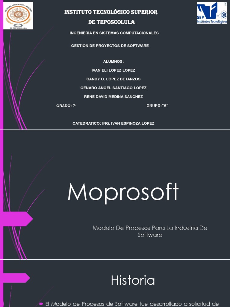 Moprosoft | PDF | Gestión de proyectos | Software