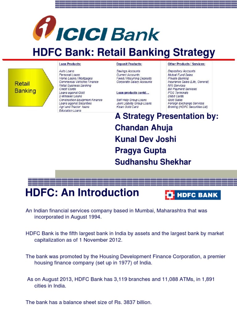 HDFC Bank: Retail Banking Strategy | PDF | Leverage (Finance) | Banks