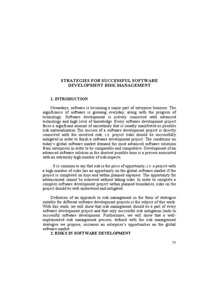 Risk Management System | PDF | Risk Management | Risk