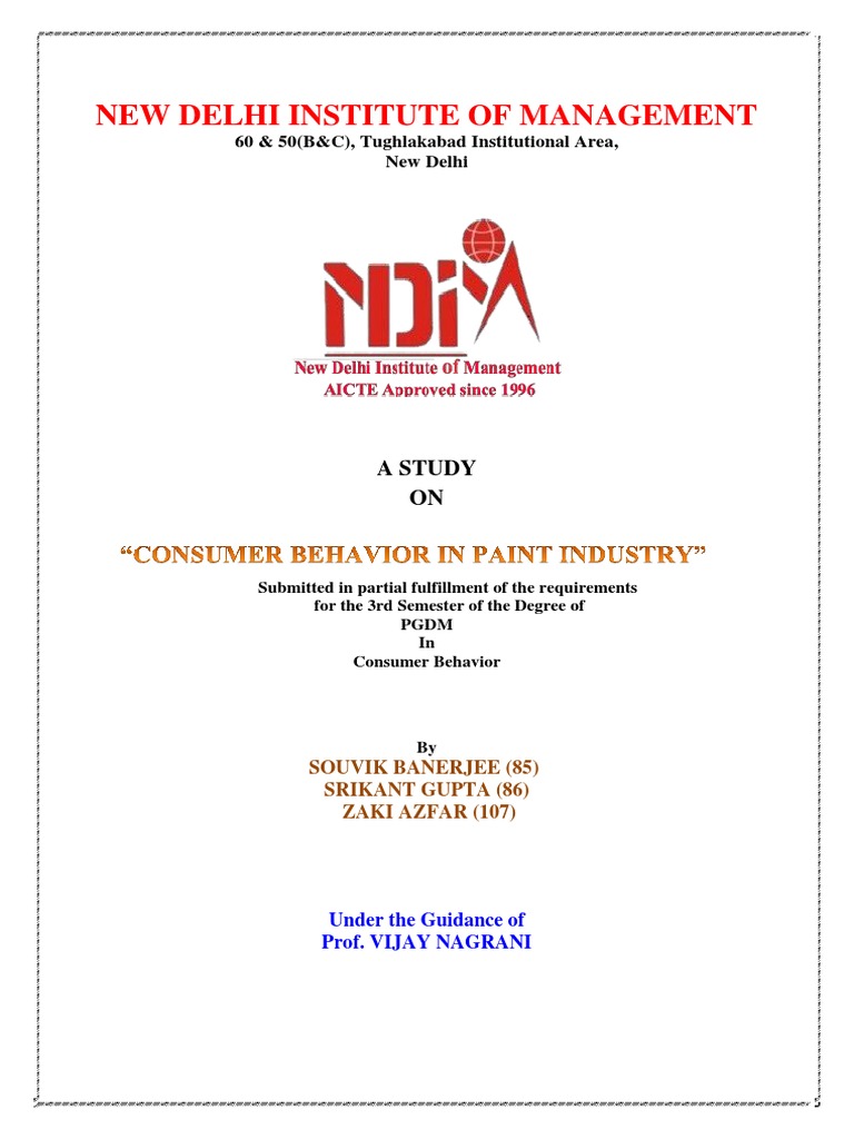 Cb Report Pdf Consumer Behaviour Marketing