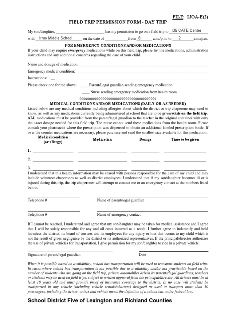 CATE Center Permission Form | PDF | Pharmaceutical Drug | Medical ...