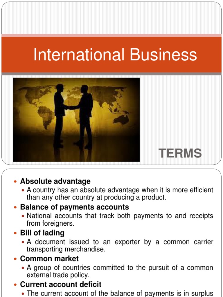 International Business Terms Guide | PDF | Euro | World Trade Organization