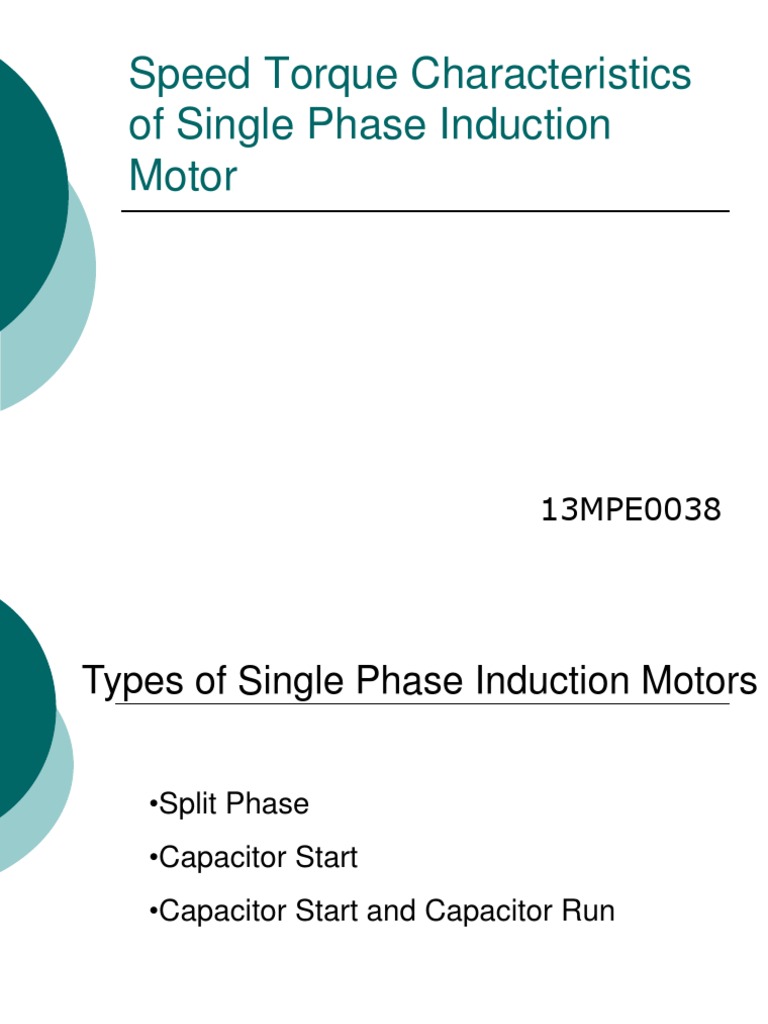Single Phase Induction Motor | PDF