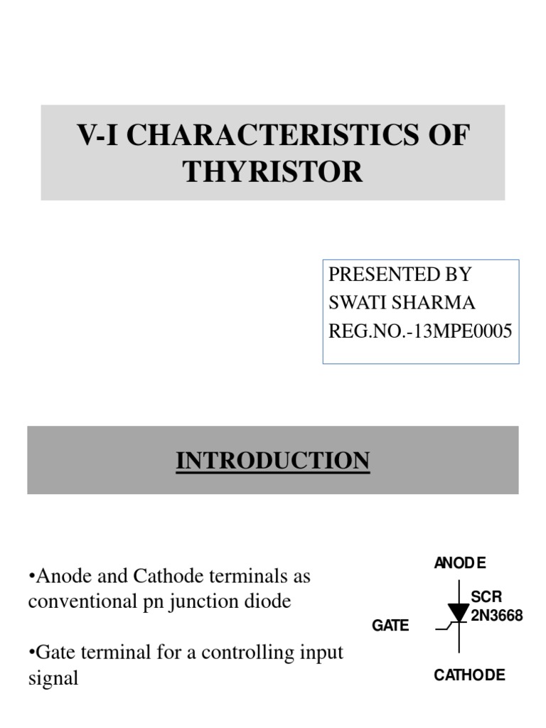 Thyristor Ppt New Pdf Technology Engineering