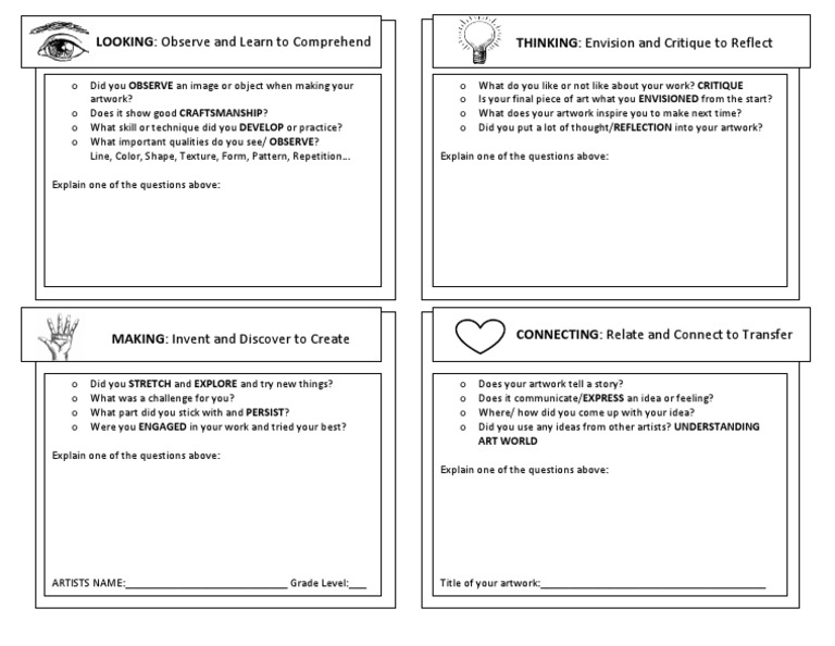 Art Reflection and Critique Guide | PDF | Career & Growth