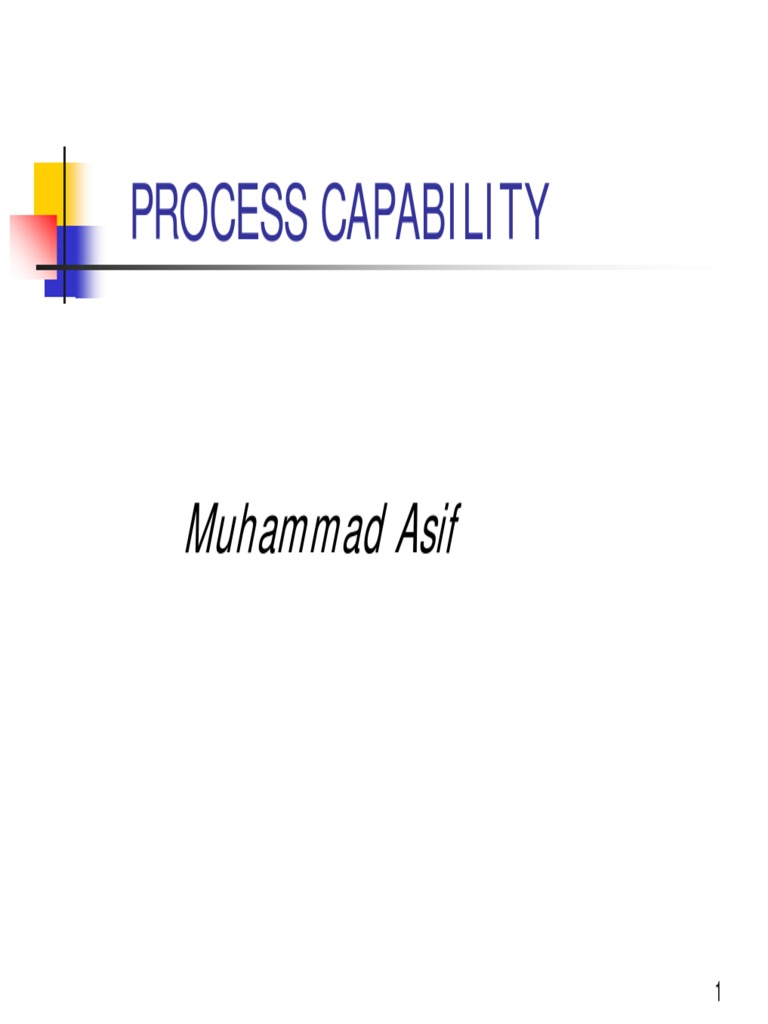 Muhammad-Asif Process Capability | PDF | Six Sigma | Standard Deviation