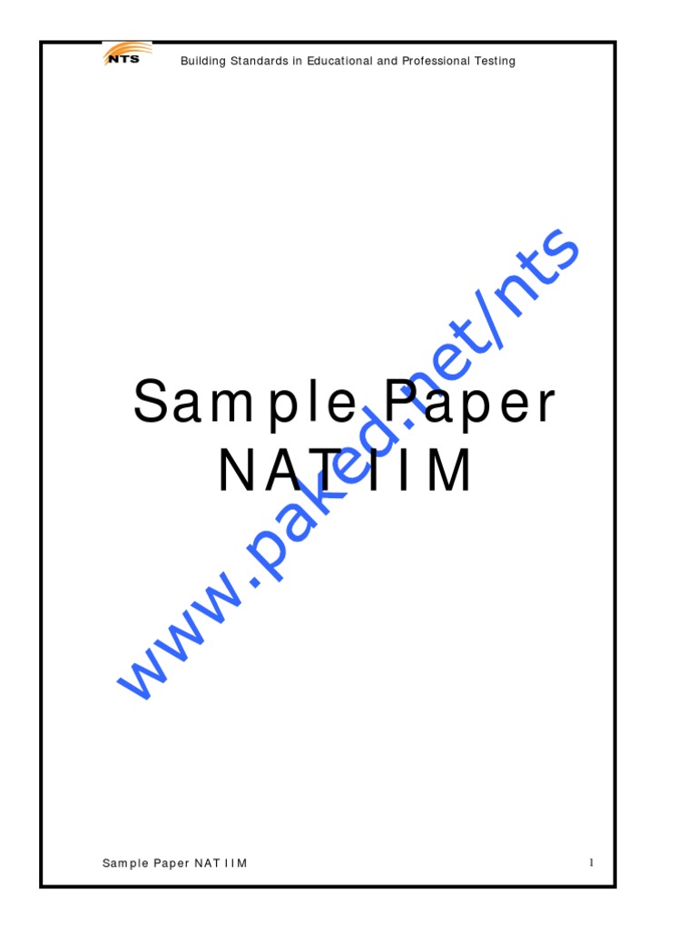 Sample Paper GAT Subject | PDF