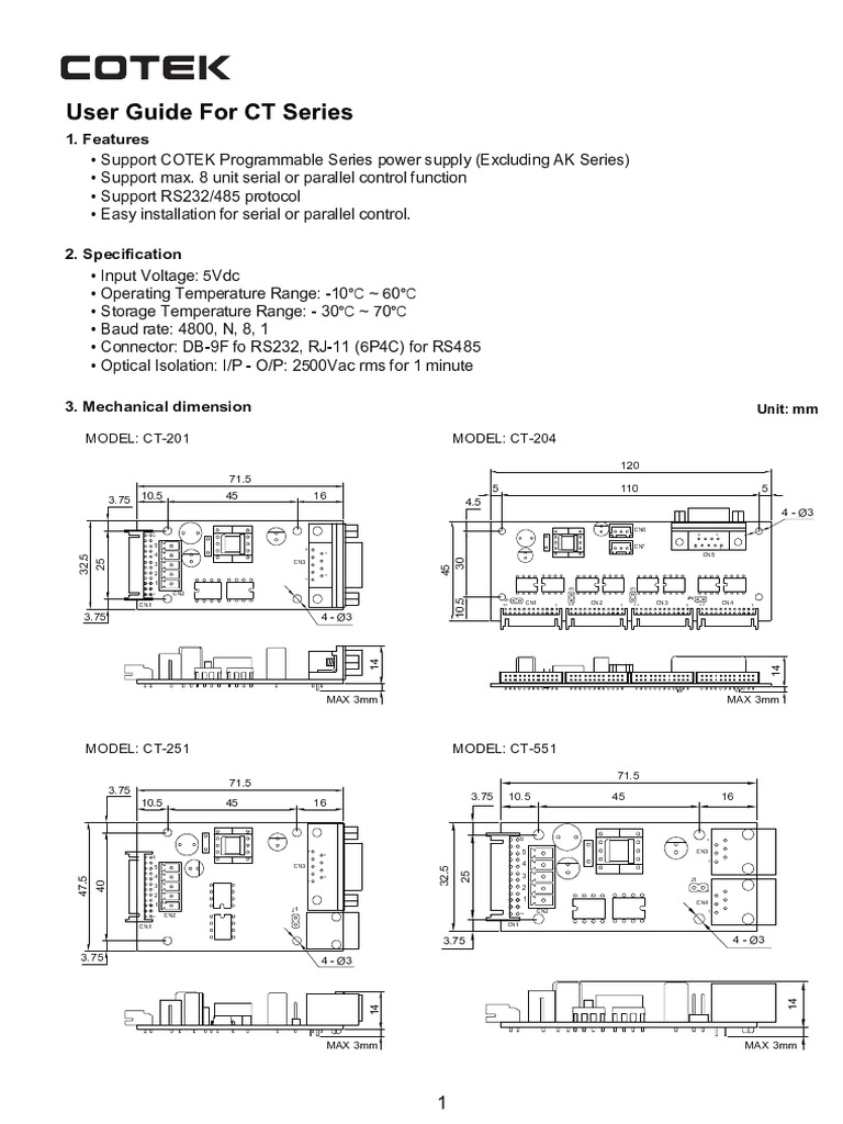 COTEK CT-XXX User Guide 2013 | PDF | Power Supply | Electronic Design