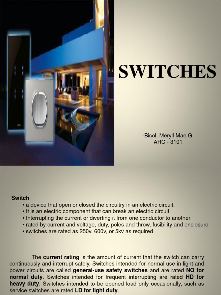 Building Utilities Switches | PDF | Switch | Electric Power