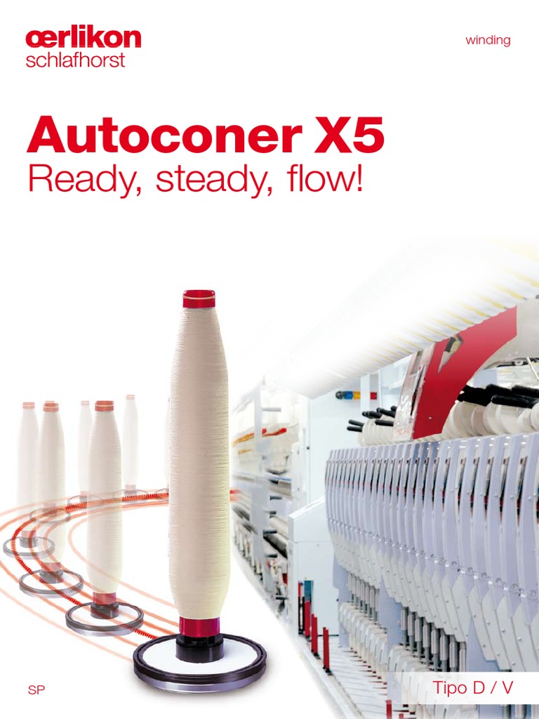 Autoconer X5: Innovación en Bobinado | PDF | Automatización | Tubo vacío